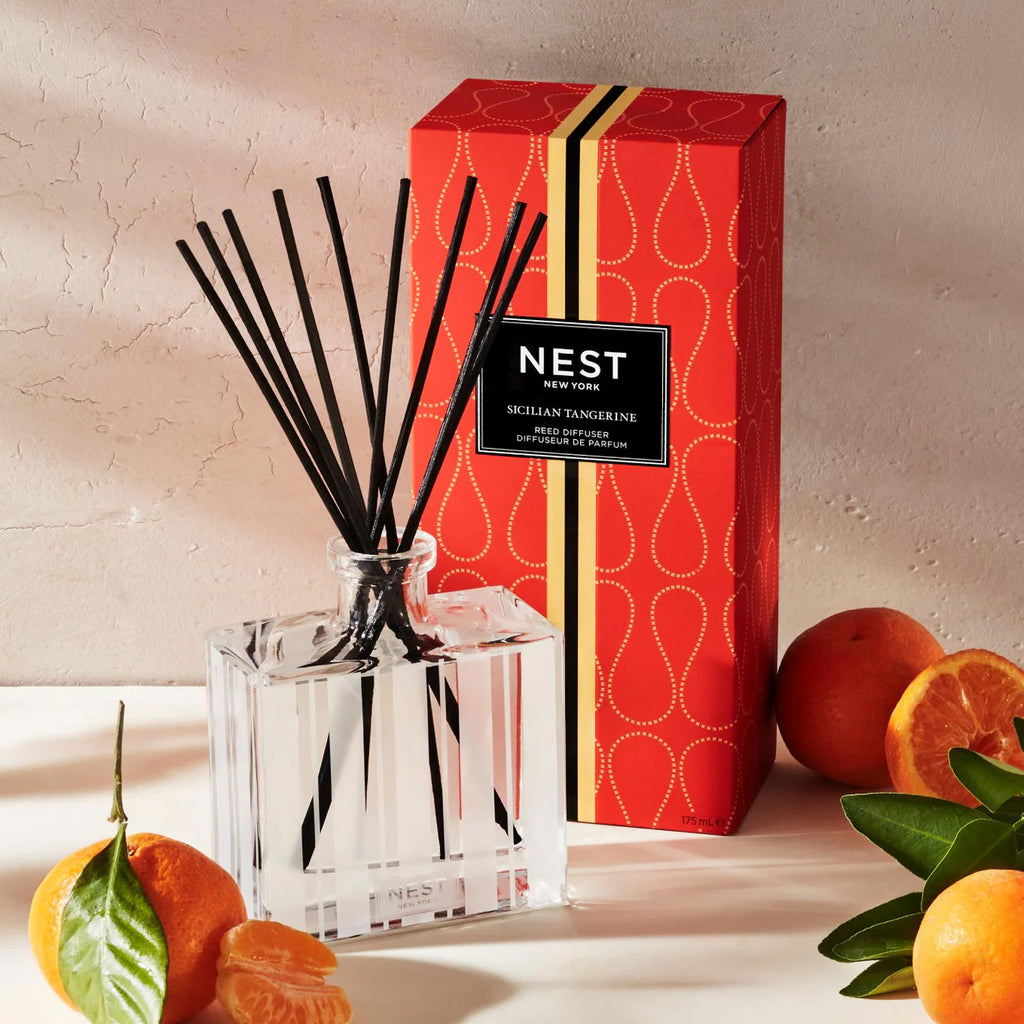 Nest Sicilian Tangerine Reed Diffuser – Monsoon Flowers