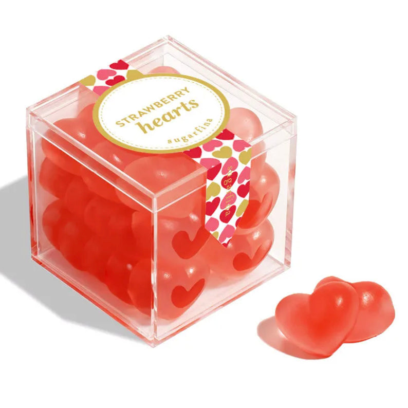 Sugarfina Strawberry Hearts Small Cube – Monsoon Flowers